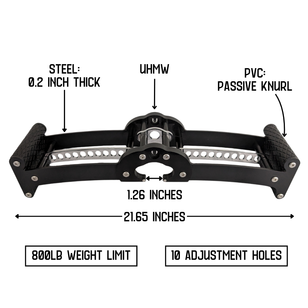 Back Bar: Lat Pull Down Grip, Deadlift Jack, and Multi Grip Attachment ...